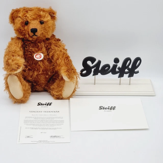 STEIFF TEDDYBÄR VINCENT 035383 limitiert 1500 aus 2011 38cm Mohair EUR 229,90 - PicClick DE