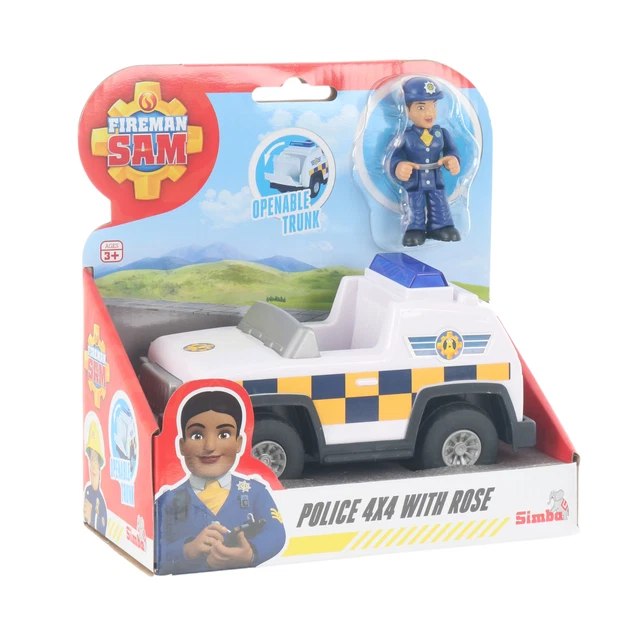 FIREMAN SAM POLICE 4x4 Vehicle with Officer Rose Action Figure Playset ...