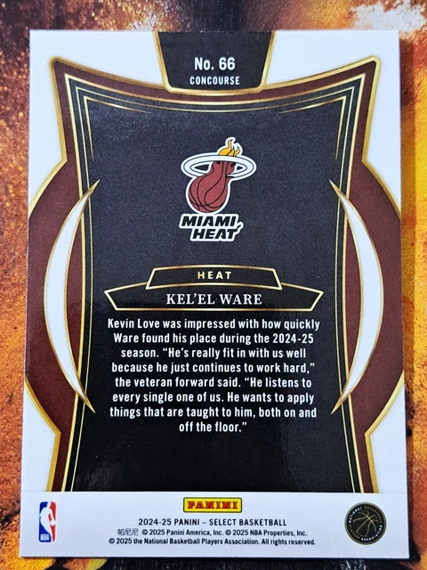 KEL'EL WARE 2024 Select Basketball - Concourse Blue Prizm Rookie RC ...
