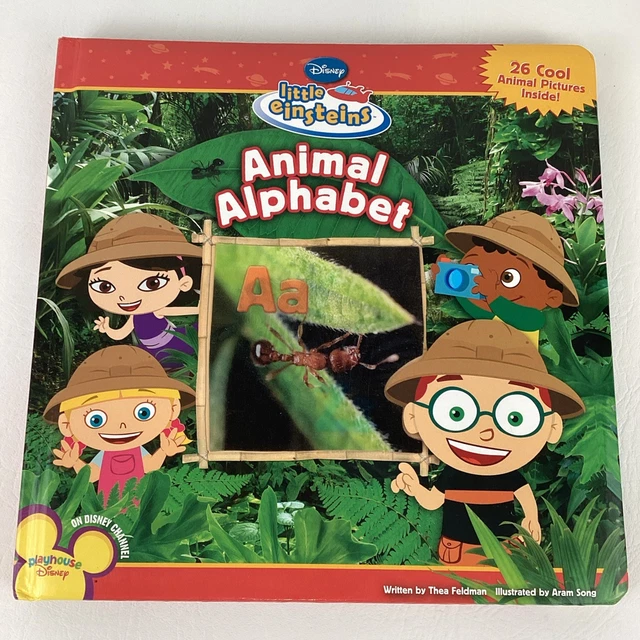 DISNEY LITTLE EINSTEINS Animal Alphabet Discovery Hard Book Lenticular ...