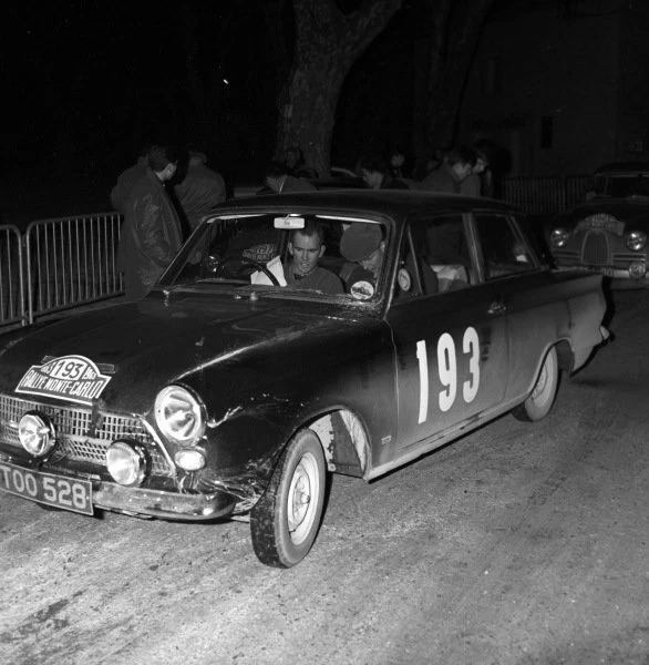 HENRY TAYLOR & Brian Melia, Ford Cortina 1963 Rally Car Motor Racing ...