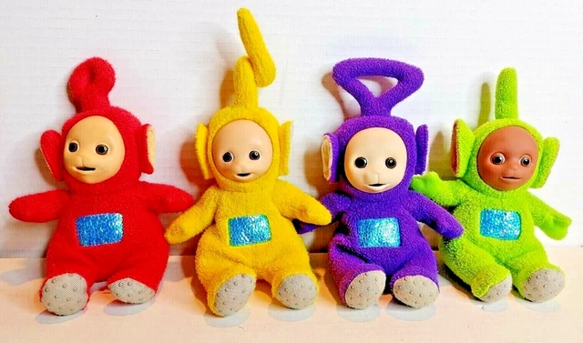 TELETUBBIES 6 INCH Plush Toy Beanie Lot of 4 BBC Ragdoll Golden Bear UK ...