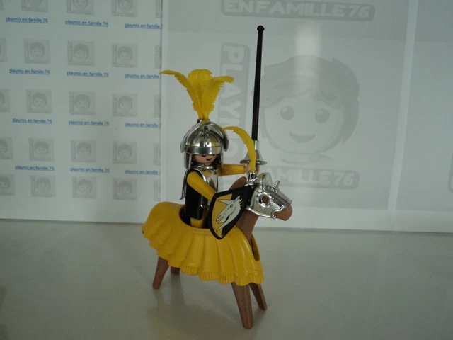 PLAYMOBIL VINTAGE MÉDIÉVAL chevalier tournoi licorne cheval set 3265 de ...