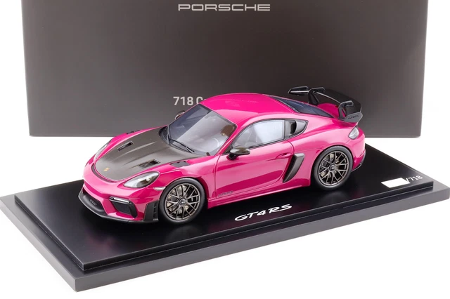 1:18 SPARK PORSCHE 718 Cayman GT4 RS (982) Ruby Star red Limited WAP ...