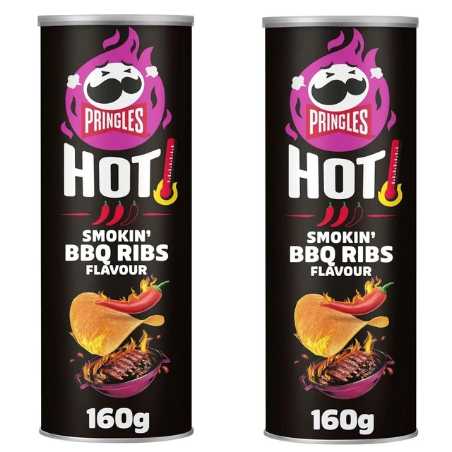 PRINGLES HOT SMOKIN BBQ Ribs 160g $12.02 - PicClick AU