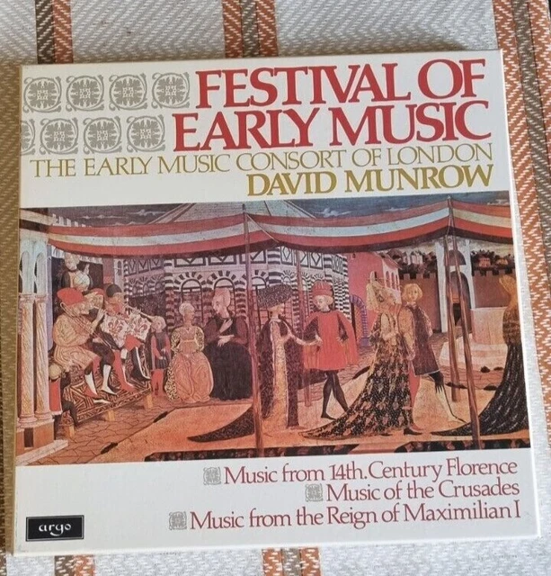 FESTIVAL OF EARLY music the early music concort of London, David Munrow ...