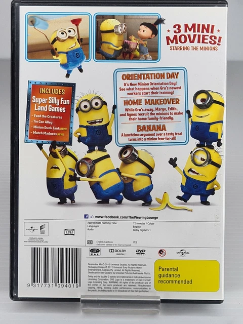 DESPICABLE ME PRESENTS Minion Madness DVD kids children family cartoon ...