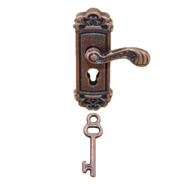 VINTAGE FUNNY 1/12 Dollhouse Miniature Door Lock Key Set Doll House ...