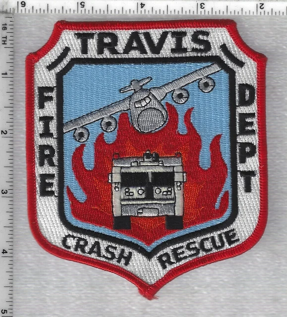 TRAVIS AIR FORCE Base Fire Department (California) USAF Shoulder Patch ...
