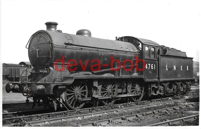 RAILWAY PHOTO LNER J39 4761 Stratford Shed 1947 Gresley 0-6-0 Loco £3. ...