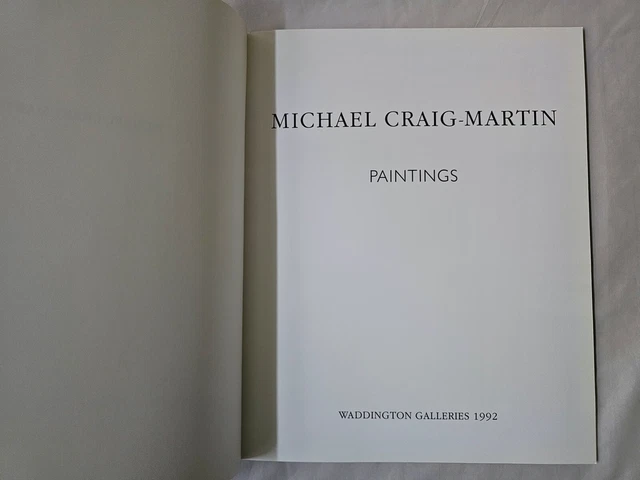 ARTIST BOOK CATALOGUE michael craig-martin paintings waddington 1992 £ ...