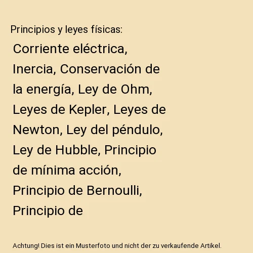 PRINCIPIOS Y LEYES físicas: Corriente eléctrica, Inercia, Conservación ...