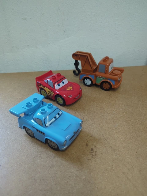 LEGO DUPLO DISNEY Cars Bundle Finn Lightning McQueen Mater Cars Figures ...