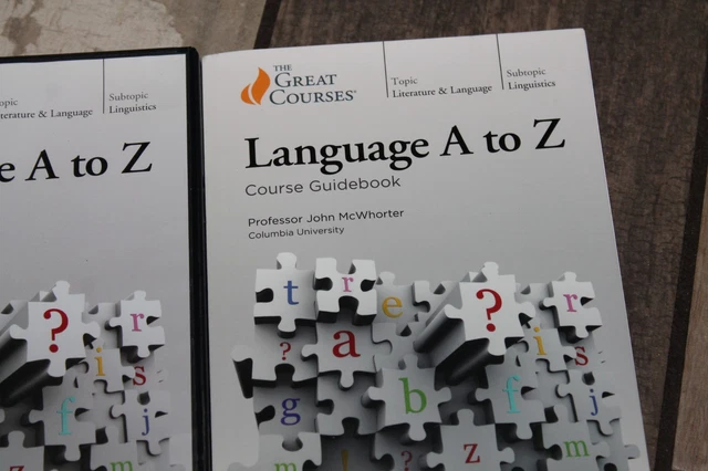 THE GREAT COURSES: Language A to Z by John McWhorter (2020, DVD & Book ...