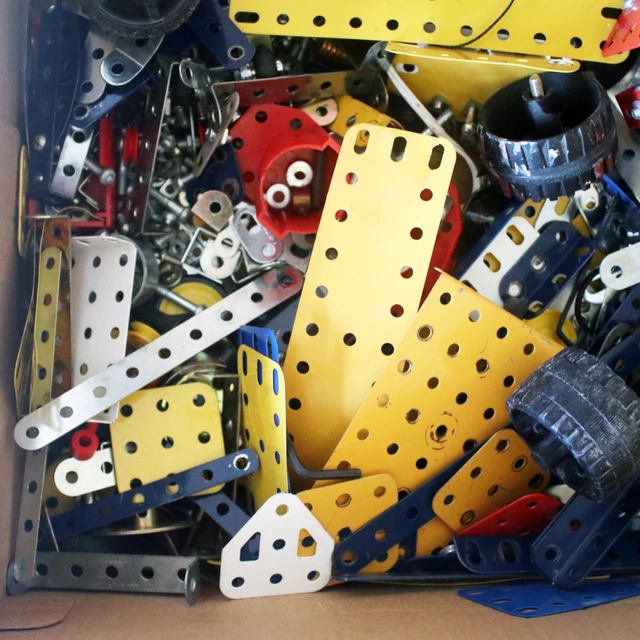 2.9 KG MECCANO Parts Bundle - Mixed Pieces - Job Lot £15.00 - PicClick UK