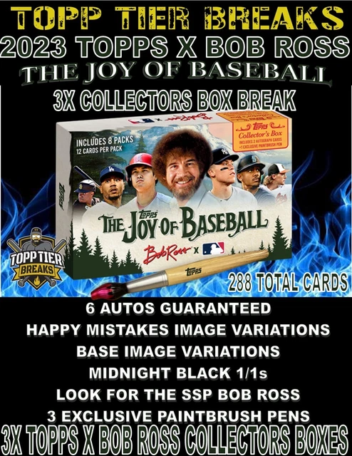 SEATTLE MARINERS 2023 Topps X Bob Ross 3X Collectors Box Team Break ...