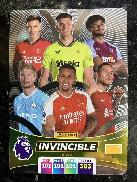 CARTE INVINCIBLE PANINI Adrenalyn Xl Premier League 2023/24 2024 N°5 ...