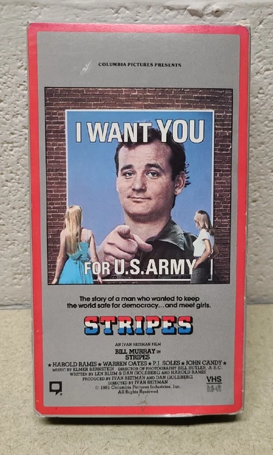 STRIPES W/ BILL Murray (original VHS, 1981 Release) Comedy Movie £5.64 ...