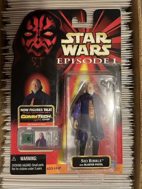 RARA FIGURA DE Acción Con Chip Commtech Star Wars Sio Bibble Episodio 1 ...