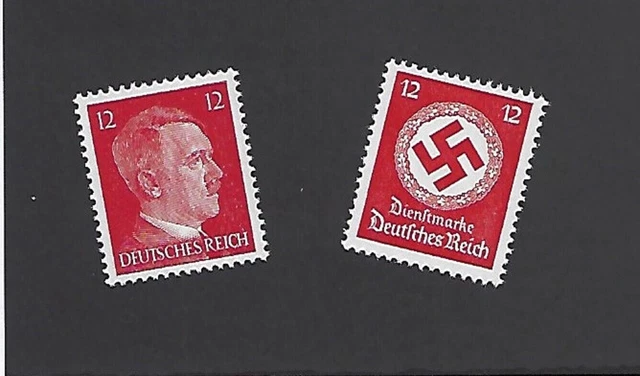 ADOLF HITLER HEAD + SWASTIKA STAMP NSDAP Third Reich Nazi German WW2 ...