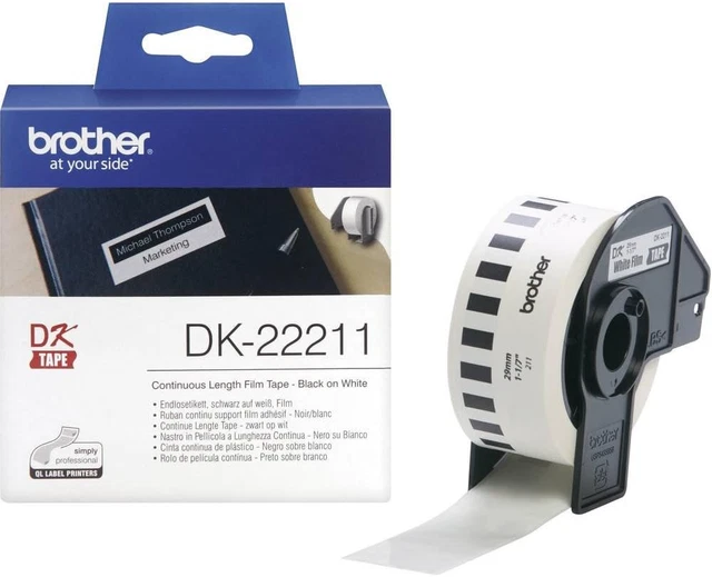 GENUINE DK-22211, WHITE Continuous Film Roll, 29Mm X 15.24M $61.95 ...