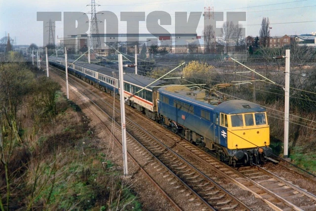 35MM SLIDE BR British Railways Electric Loco Class 86 86218 Canley 1985 ...