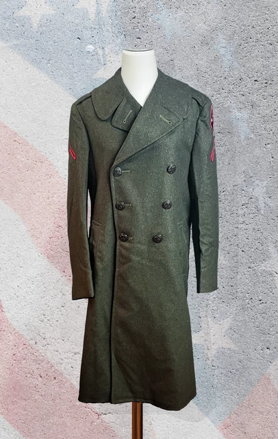 ORIGINAL WW2 USMC 2nd Marines, Serge Green Winter Wool Service Uniform ...