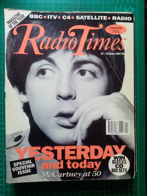 RADIO TIMES MAGAZINE # 1992 June 13-19 Paul McCartney at 50 cover North ...