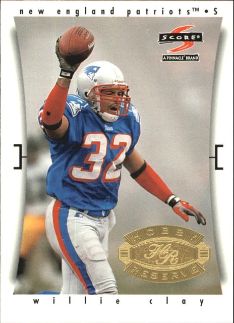 1997 SCORE HOBBY Reserve New England Patriots Football Card #175 Willie ...