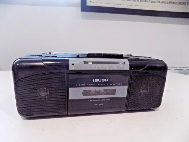BUSH SRC 5403 Stereo Radio Cassette Recorder Black FAULTY Sold as ...