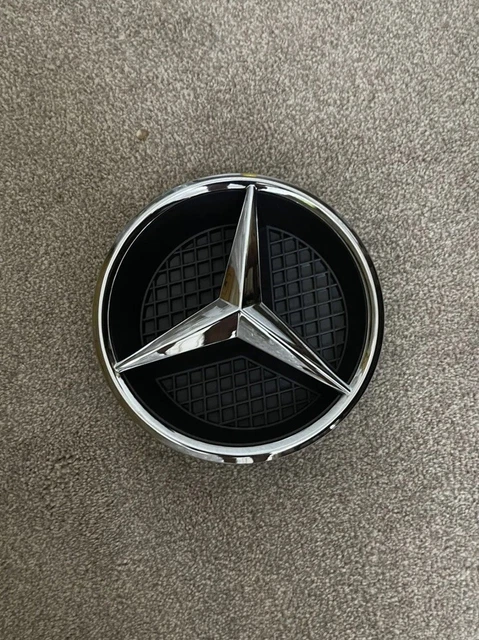 MERCEDES BENZ CHROME Grill Star Base Logo Badge W176 W205 W246 A,C,B ...