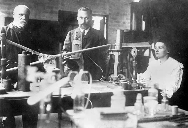 PIERRE AND MARIE Curie French Physicists In Their Laboratory Of The Old ...