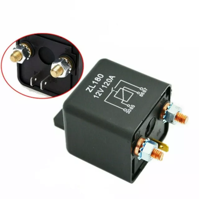 12V 120 AMP Split Charge Relay Switch-4 Terminal Trucks Marine Boat ...