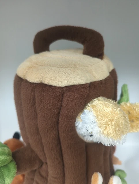 RICHARD LANG HIDEAWAY PlushTree Toy 5 Animals Squirrel Fox Owl Bunny ...