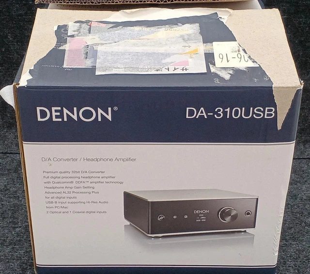 DENON DA-310USB DESKTOP USB DAC Headphone Amp Works Tested From Japan ...