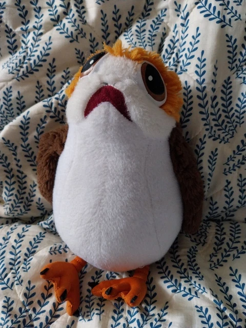 DISNEY STAR WARS The Last Jedi Porg 12" 30cm Plush Soft Toy Cute Cuddly ...