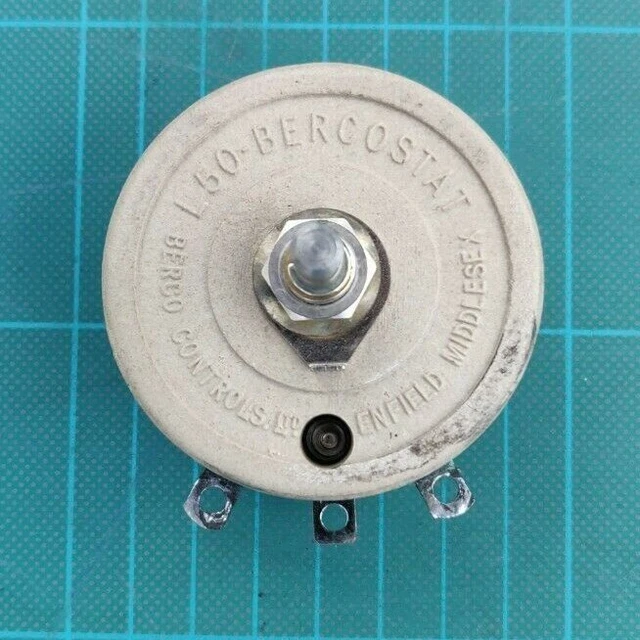 BERCOSTAT 50WATT RHEOSTAT Power resistor potentiometer 7.5 ohms Claude ...