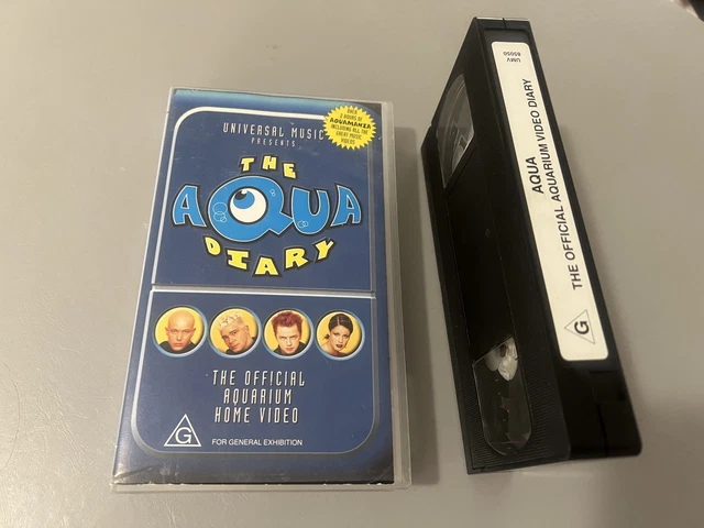 THE AQUA DIARY VHS, The Official Aquarium Home Video, 1998 Music PAL ...