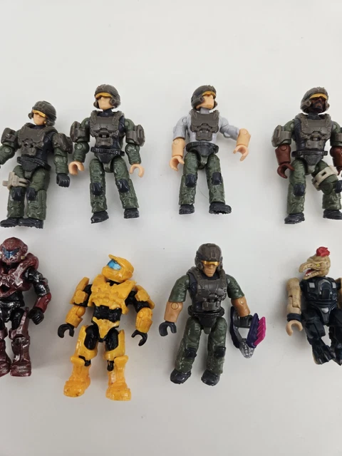 HALO MEGA BLOKS / Mega Construx Figure Lot – Spartans, Covenant, Armor ...