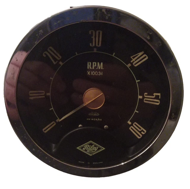 VINTAGE RILEY PATHFINDER 6K Rev Counter & Brackets - Manuel £161.92 ...