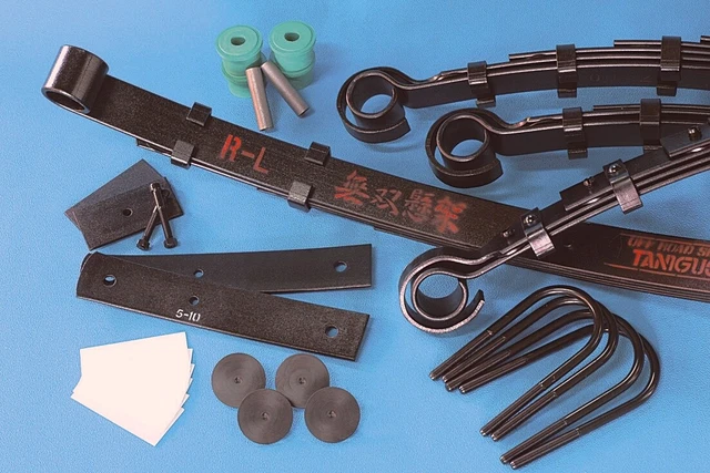 JIMNY 2& / 55mm Lift Leaf Springs TANIGUCHI SJ413 SJ410 JA JB31 SAMURAI ...