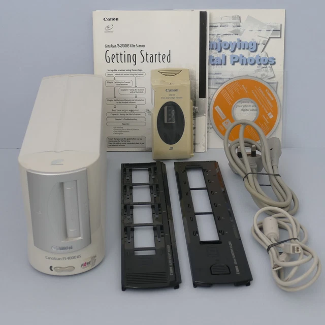 SCANNER DE FILM Canon Canoscan FS4000US, diapositives, APS et bandes ...