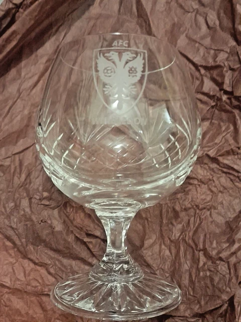 AFC WIMBLEDON FC Boxed Fine Brandy Glass with Club Crest BNIB £12.50 ...
