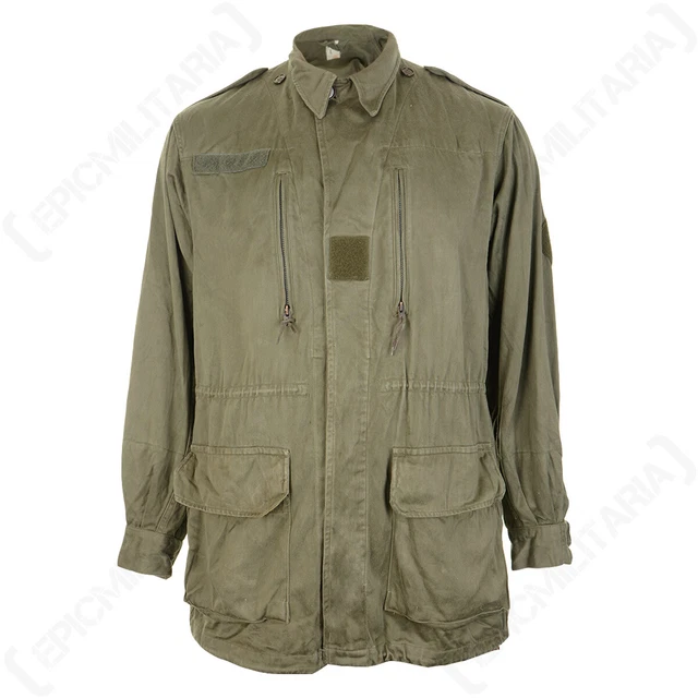 ORIGINAL FRENCH ARMY M64 Jacket - Vintage Olive Military Surplus Coat ...