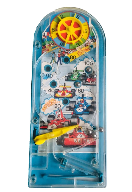 VINTAGE FORMULA 1 PINBALL MACHINE TOY 1970s 1980s West Germany F1 Cars ...
