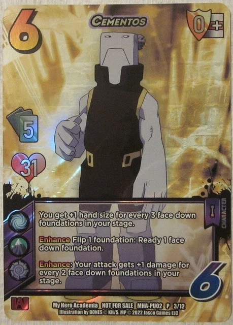 UNIVERSUS UFS UVS My Hero Academia Cementos MHA PU02 3/12 Promo Holo ...