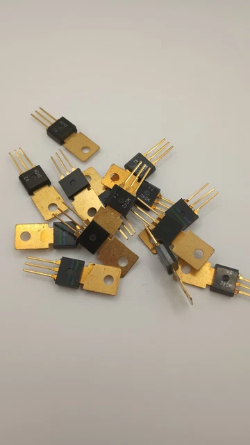 VINTAGE HIGH YIELDING Gold-Plated Transistors For Collection And Gold ...