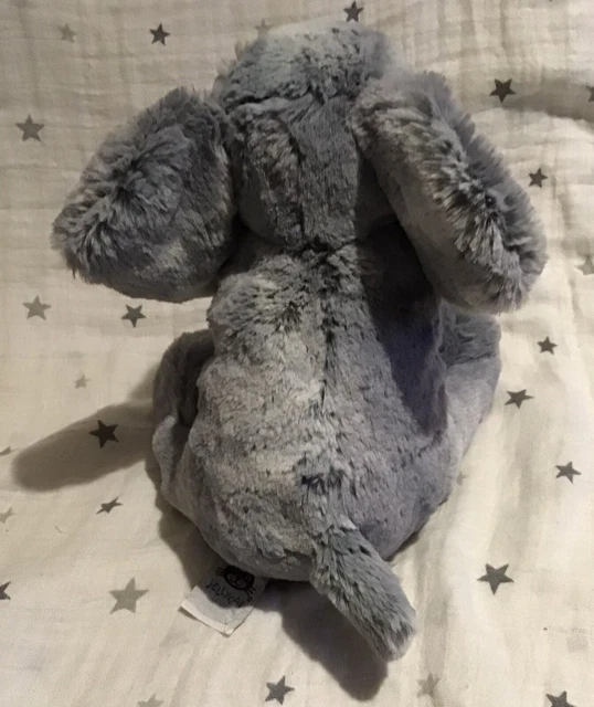 JELLYCAT ELLY ELEPHANT Two-Tone Plush Soft Toy Comforter H 20cm L 24cm ...