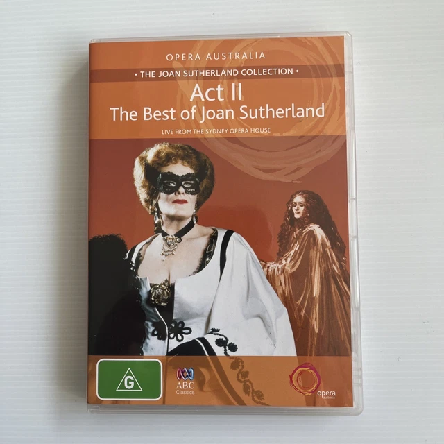 OPERA AUSTRALIA BEST of Joan Sutherland Collection ACT II ABC DVD, 2006 ...