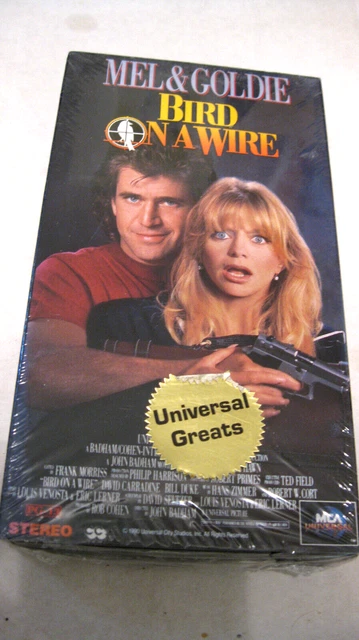 MEL GIBSON/GOLDIE HAWN Bird On A Wire VHS Watermarks Factory Sealed New ...